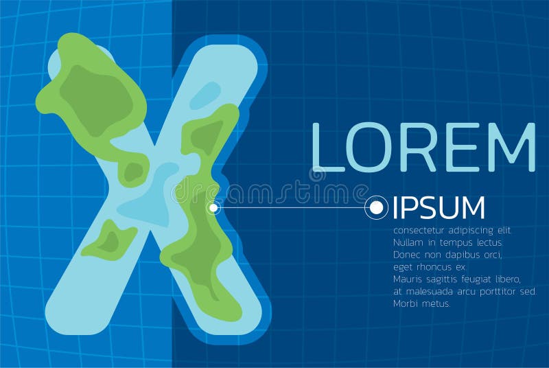 X Letter Label. Space Photo and Text. Stock Vector - Illustration of ...