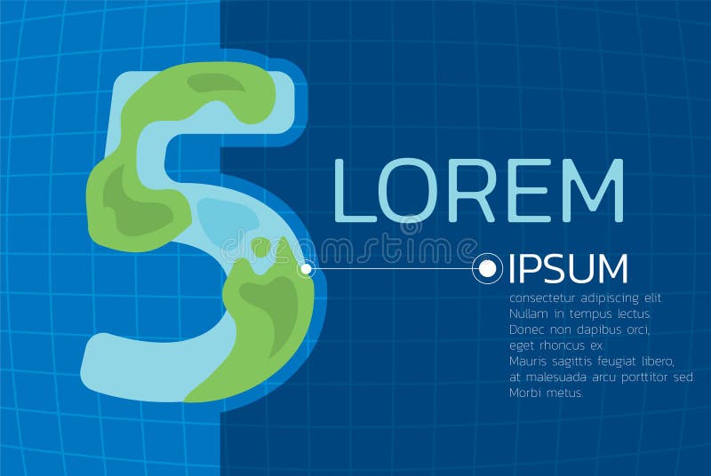 Five Letter a Abstract Logo Unique Blue Color Stock Vector ...