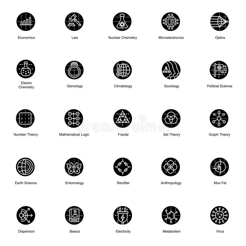 Conceptual Symbol Glyph Logos Stock Vector - Illustration of bacterial ...