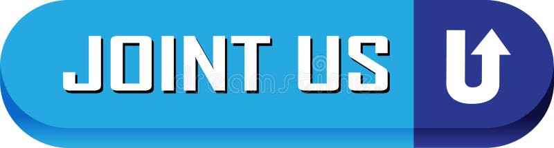 Join Us Web Button Classic Blue Button White Background Stock ...