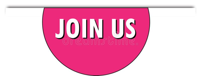 Join Us Web Button Classic Blue Button White Background Stock ...
