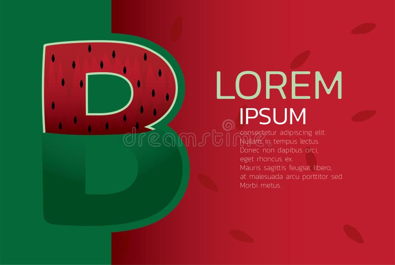 B Letter Label. Space Photo and Text. Stock Vector - Illustration of ...