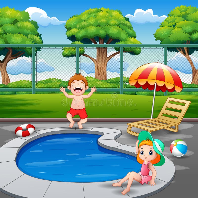 Backyard Pool Clipart