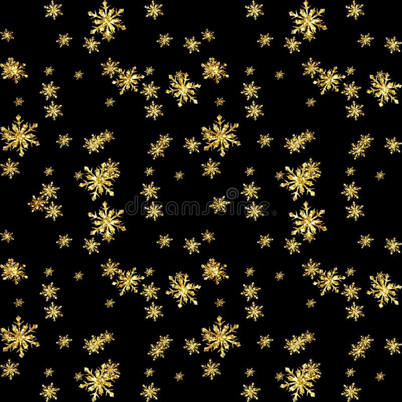 Christmas Holiday Glitter Shine Snowflakes Seamless Pattern Stock ...