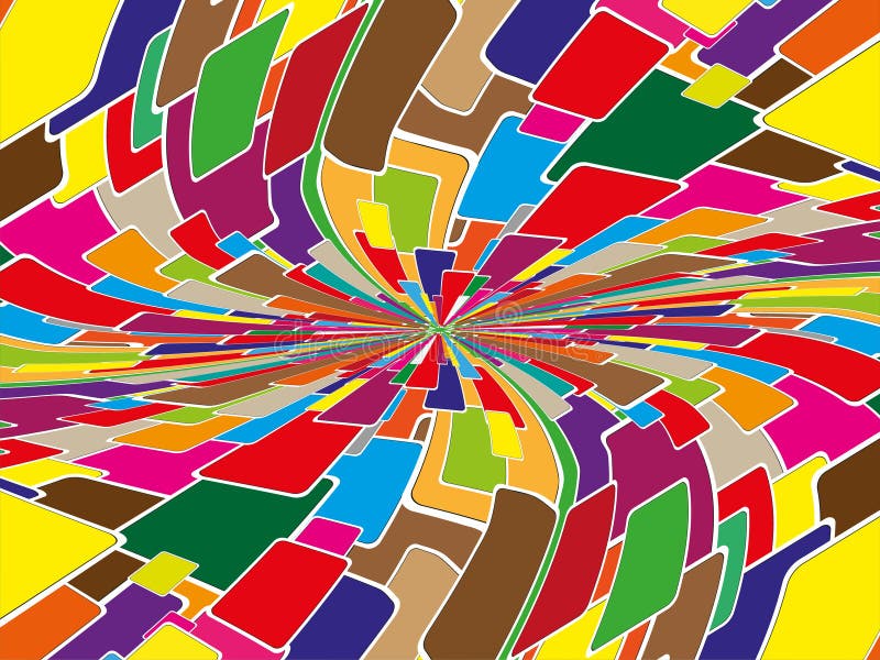 Abstract Composition with Colorful Elements. Color Vector Illustration ...