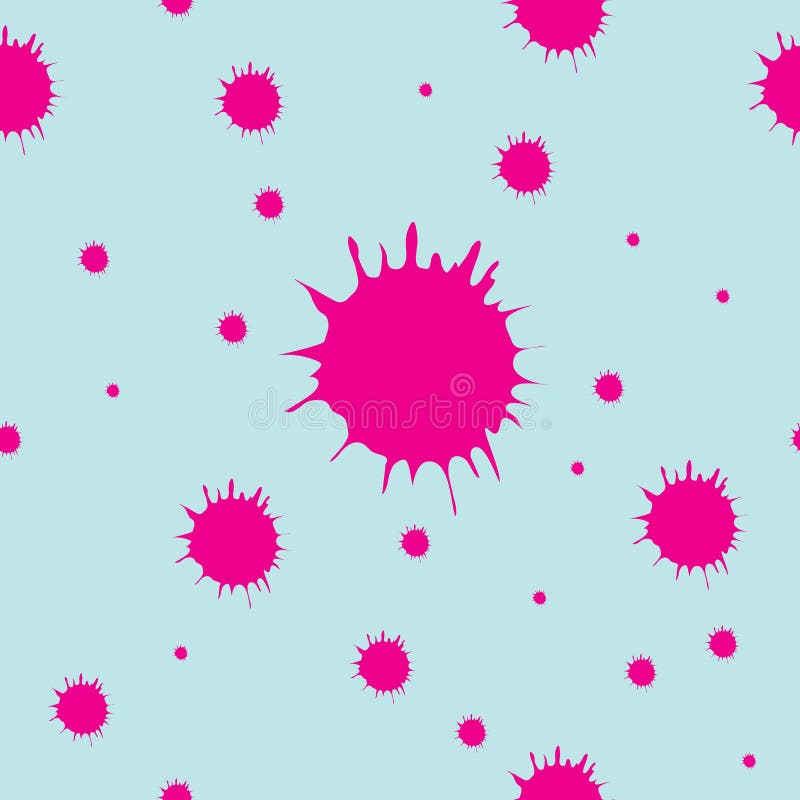 Ink Splash Pattern. Ink Splatter on White Background, Vector ...