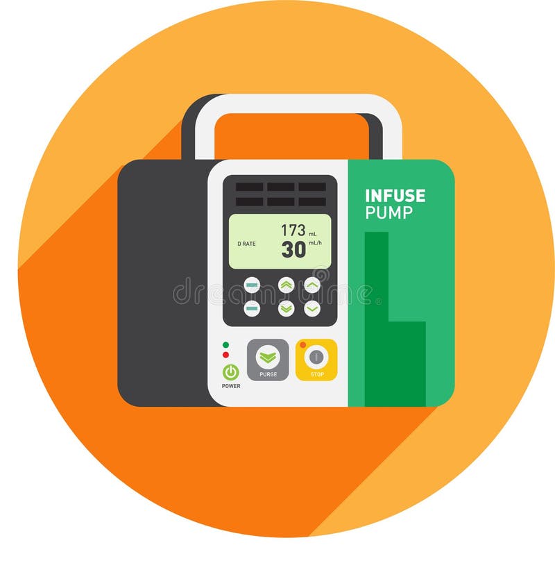 Infuse Pump Medical Equipment Stock Vector - Illustration of drip ...