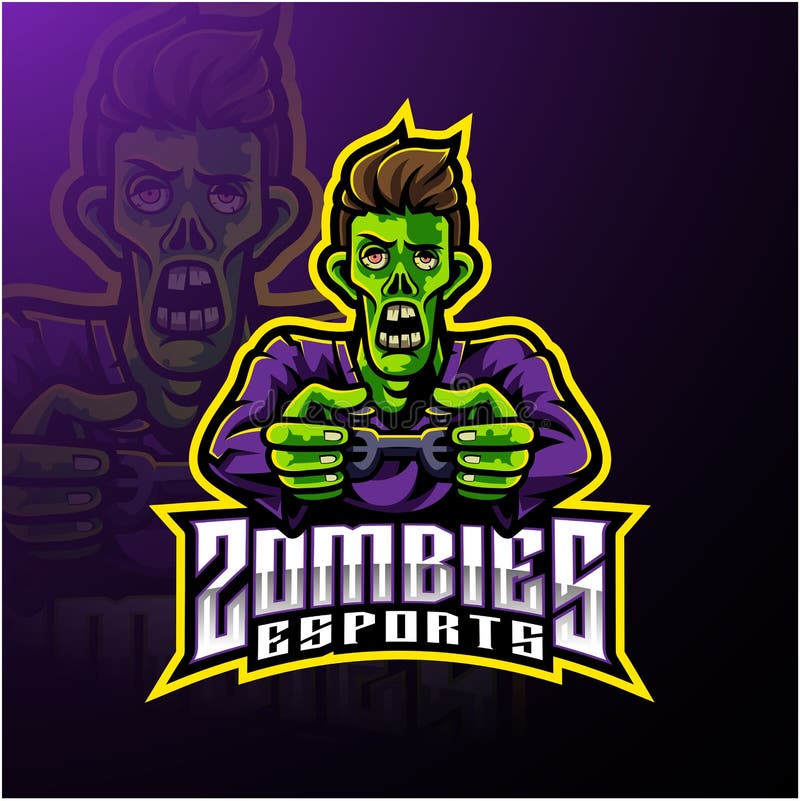 Zombie Undead Mascot Logo Design Stock Vector - Illustration of badge ...