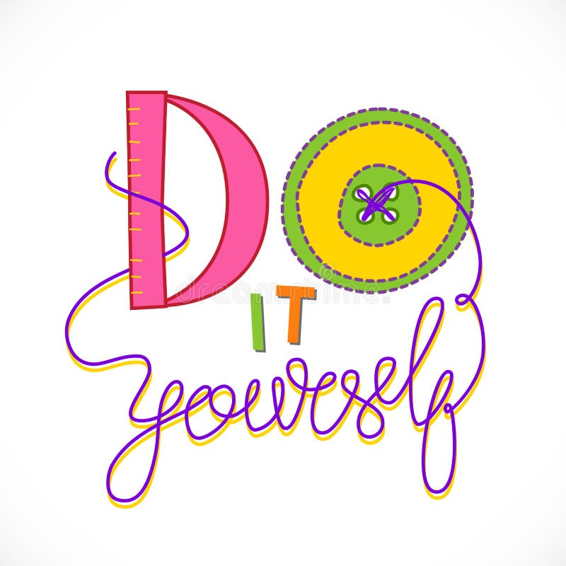 Do it Yourself logo stock vector. Illustration of poster - 156802775