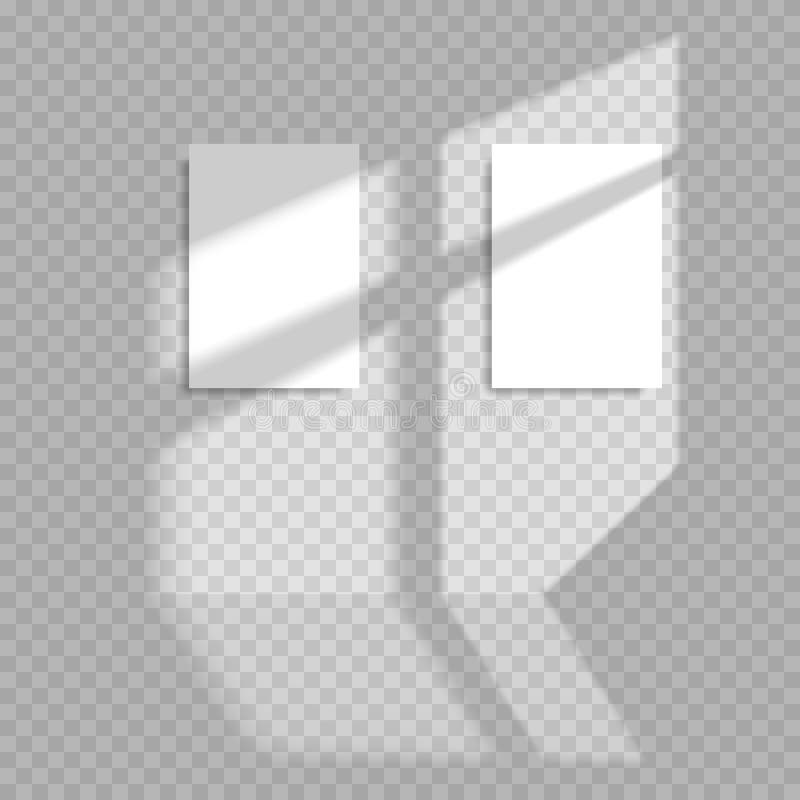 Transparent Shadow Overlay Effect. Tropic Leaf and Window Blind. Photo ...