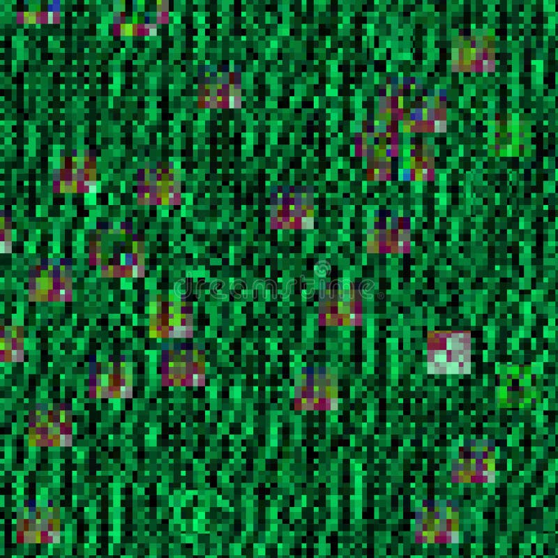 Green Abstract Glitch Background Stock Vector - Illustration of screen ...