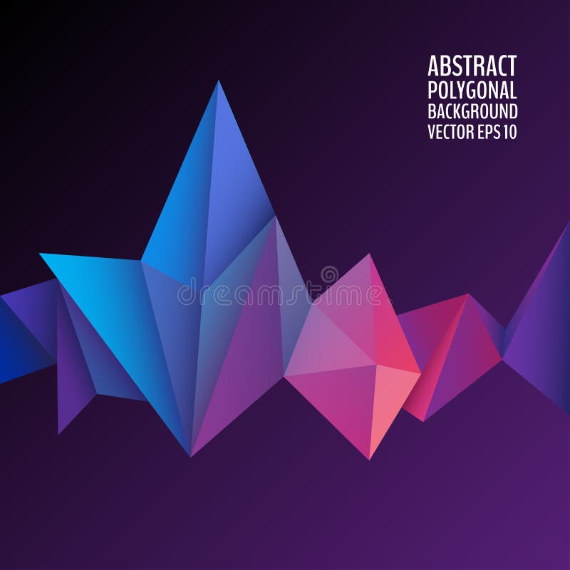 Polygonal shapes backdrop stock vector. Illustration of trendy - 156965018