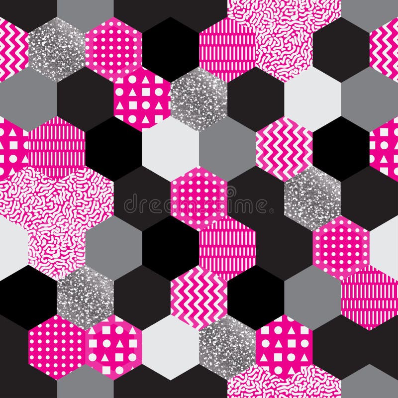 80s Style Geometric Pattern Stock Vector - Illustration of geometric ...