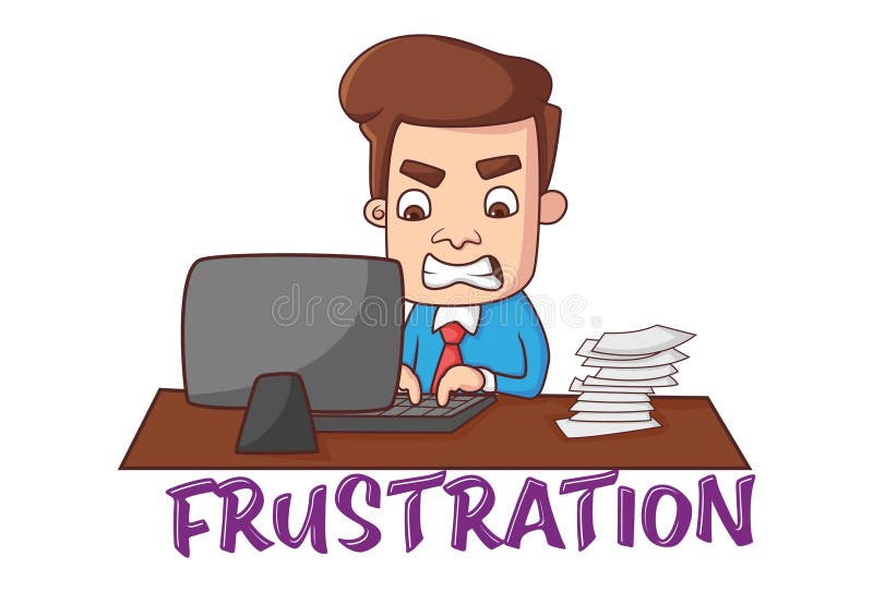 Employee Frustration RGB Color Icon Stock Vector - Illustration of ...