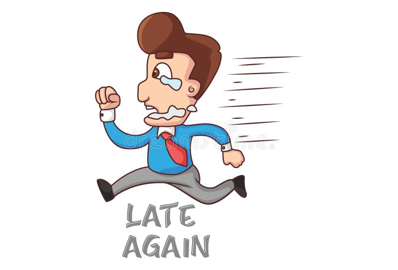 Vector Cartoon Illustration of Office Employee Stock Vector ...