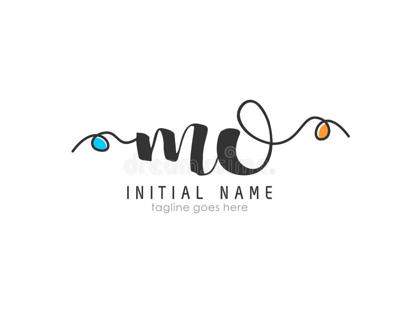 Initial MO Signature Logo Template Vector Stock Vector - Illustration ...