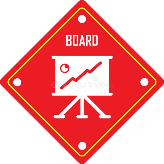 Illustration of Solution Board Icon with Colourful Design Stock ...