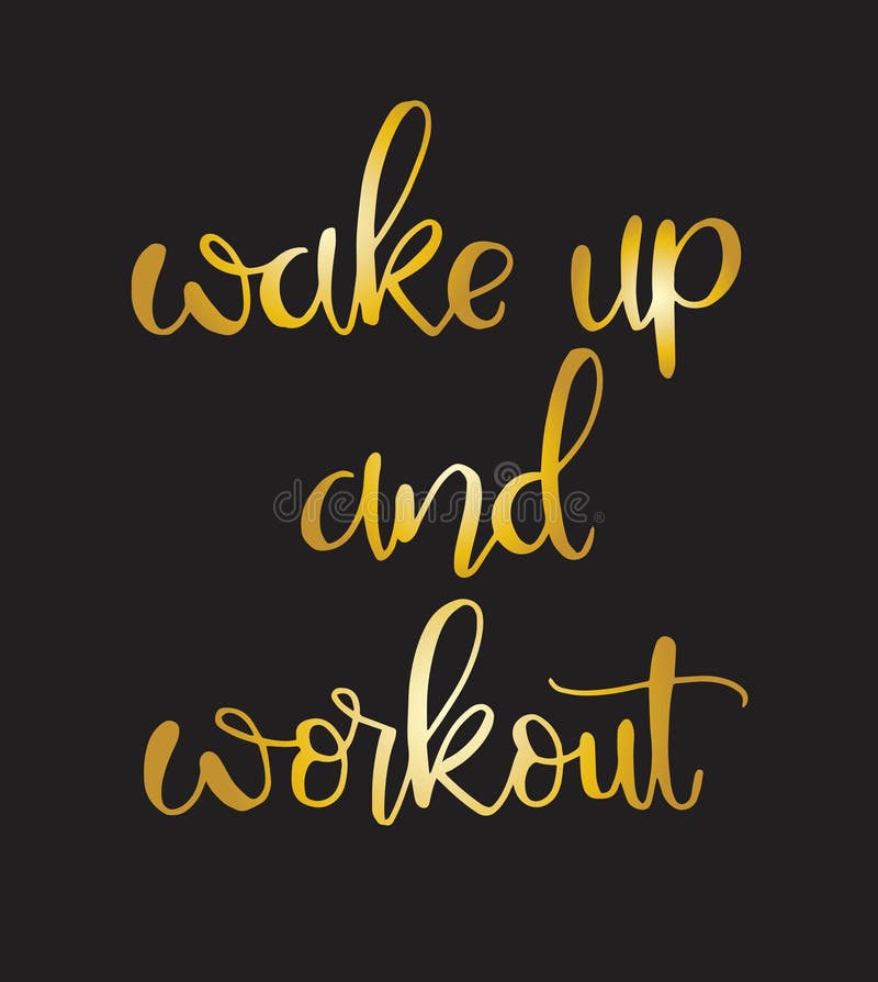 Wake Up Workout Kickass Repeat.- Custom T-shirt Template Vector Design ...