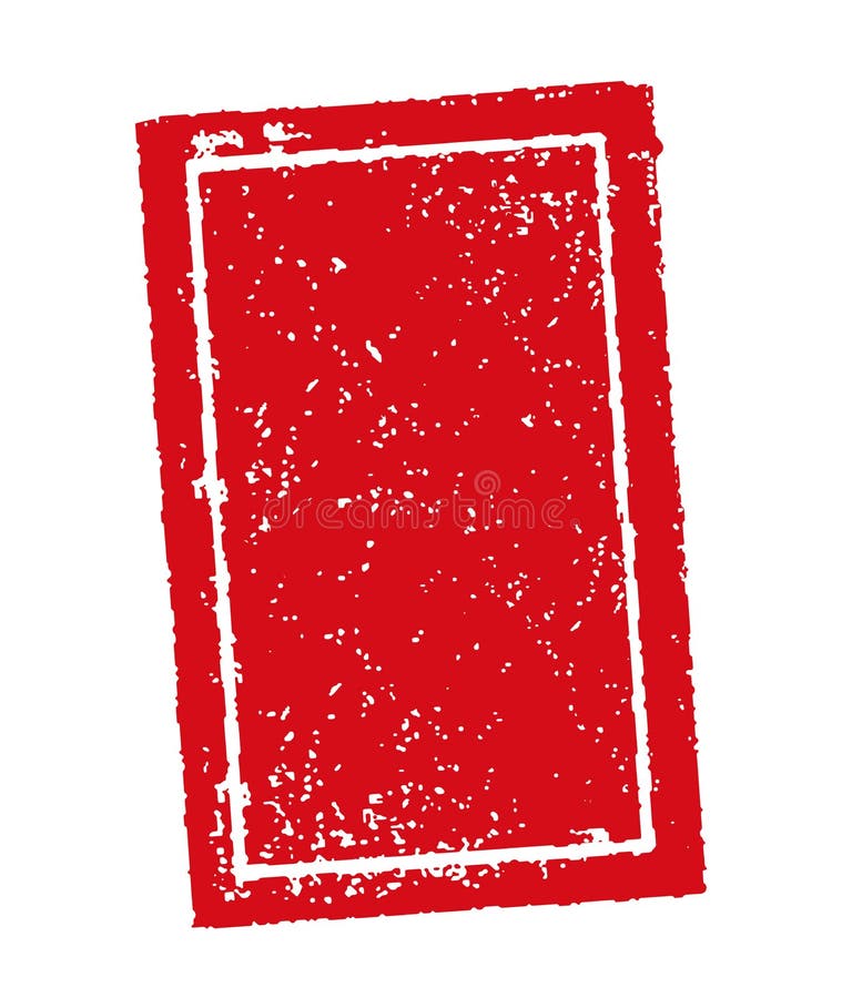 Square Stamp Frame Illustration Stock Vector - Illustration of blank ...