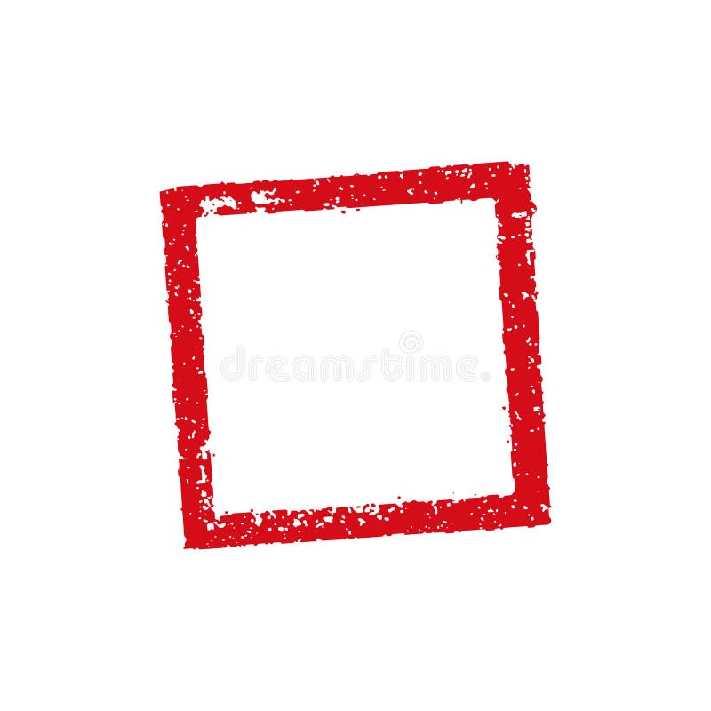 Square Stamp Frame Illustration Stock Vector - Illustration of blank ...
