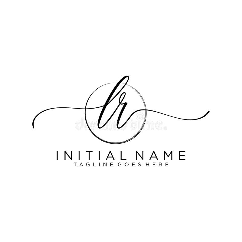 LR Beauty Vector Initial Logo, Handwriting Logo of Initial Signature ...