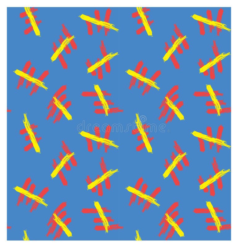 Abstract Colourful Brushstrokes Seamless Print/Pattern in Vector Stock ...