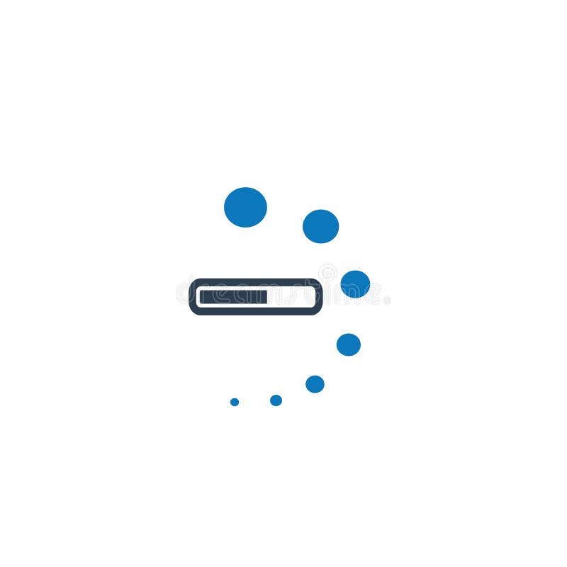 Loading Time Icon. Loading Icon, Loading Bar Icon in Trendy Flat Design ...