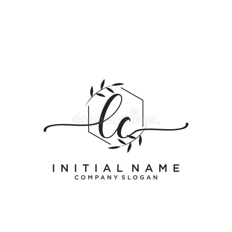 LC Beauty Vector Initial Logo, Handwriting Logo of Initial Signature ...