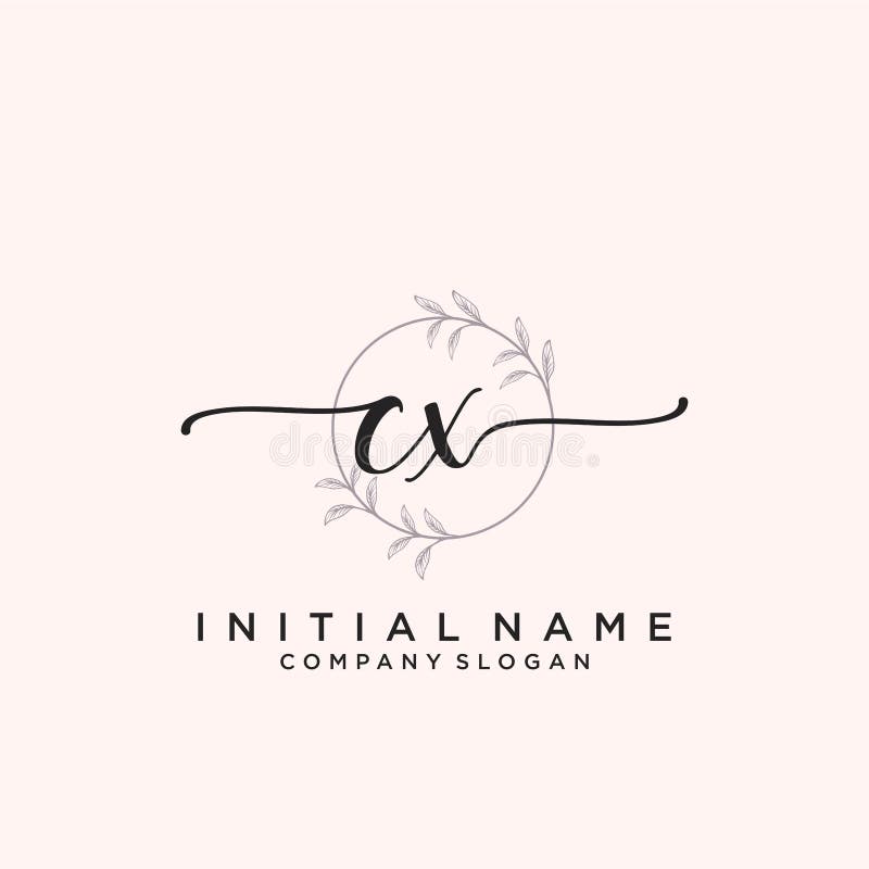 CX Beauty Vector Initial Logo, Handwriting Logo of Initial Signature ...