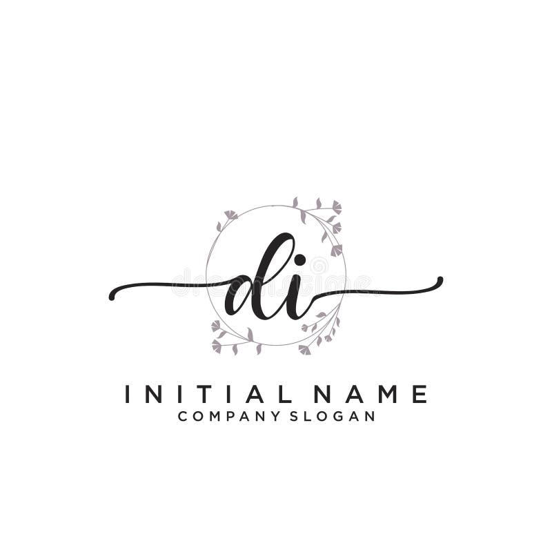 DI Beauty Vector Initial Logo, Handwriting Logo of Initial Signature ...