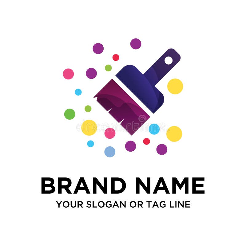 Paint logo designs stock vector. Illustration of design - 161096485