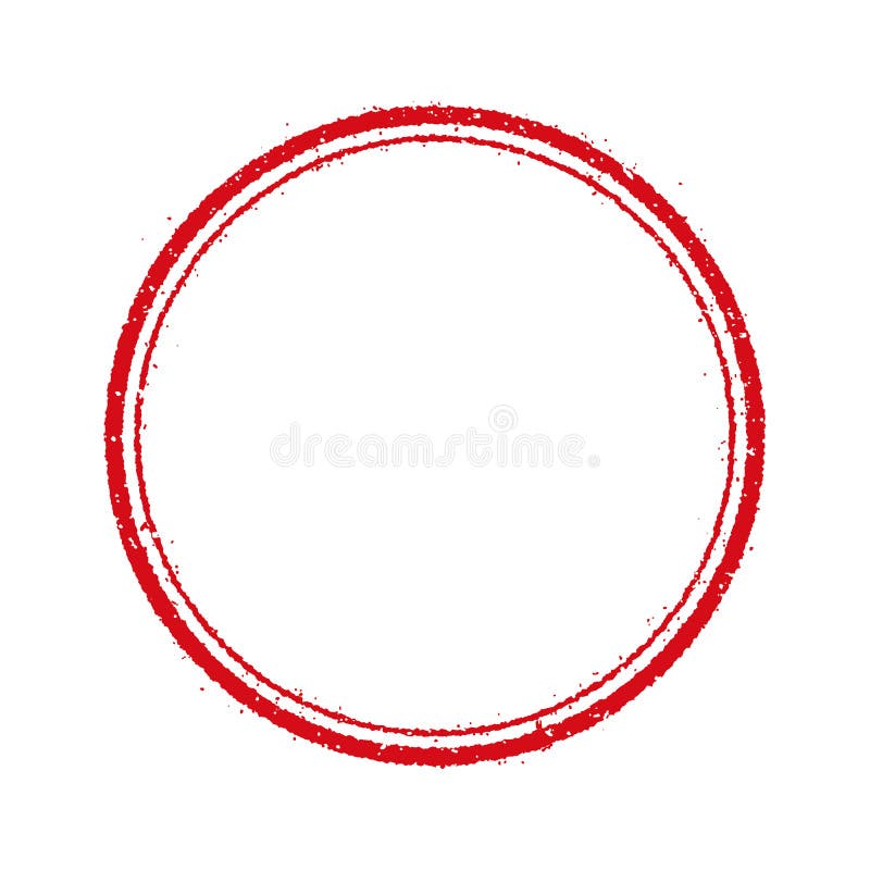 Circle Stamp Frame Illustration / Blank,text Space Stock Vector ...