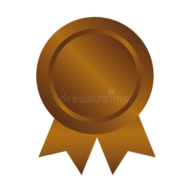 Bronze Medal Icon Illustration Stock Vector - Illustration of element ...