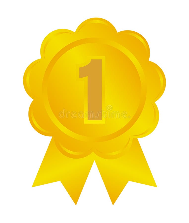 Ranking Medal Icon Illustration / 1st Place Stock Vector - Illustration ...