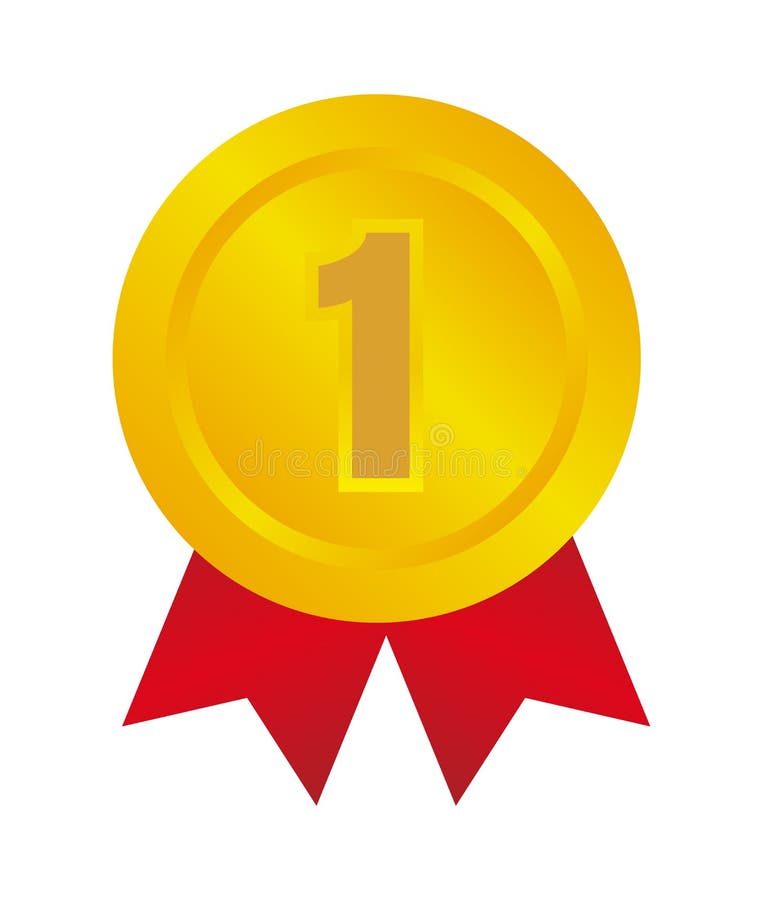 Ranking Medal Icon Illustration / 1st Place Stock Vector - Illustration ...
