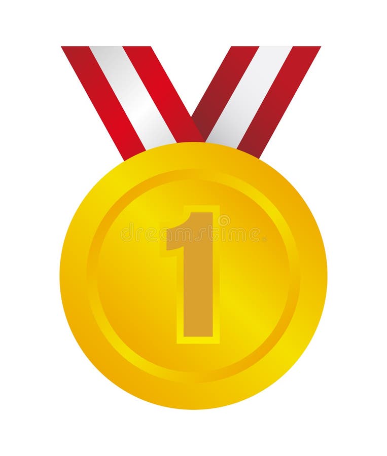 Ranking Medal Icon Illustration Set / from 1st Place To 10th Place ...