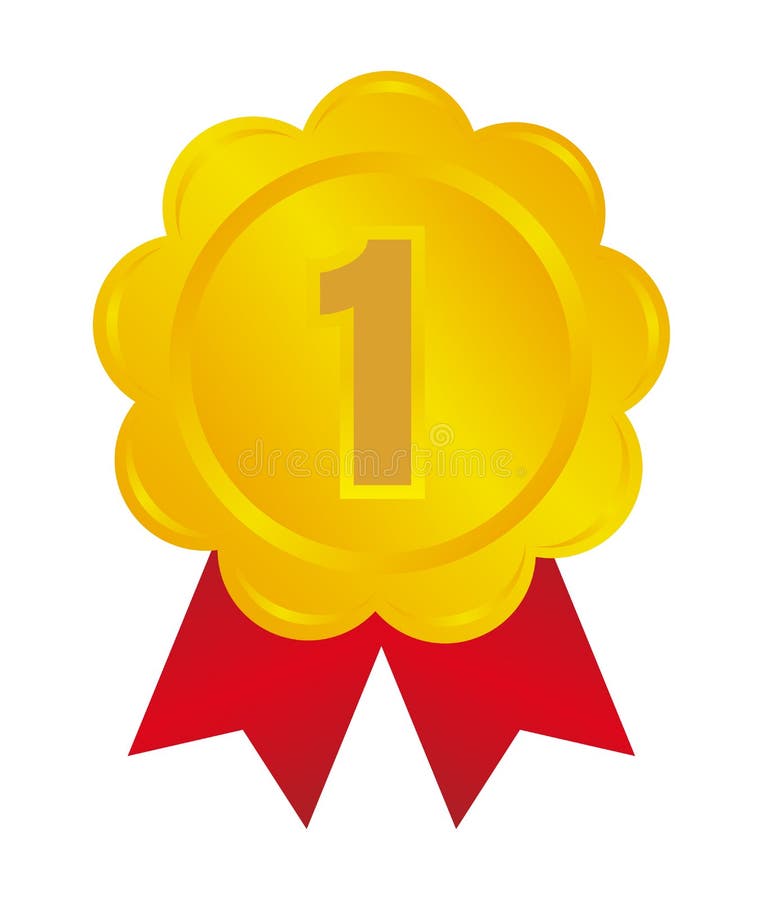 Ranking Medal Icon Illustration / 1st Place Stock Vector - Illustration ...