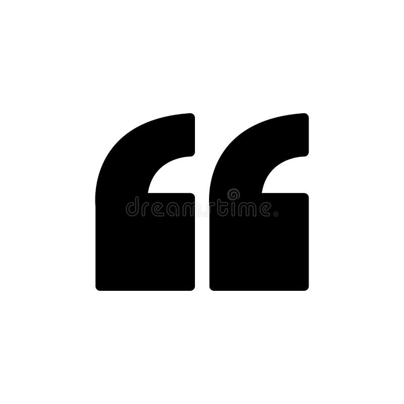 Quotation mark icon stock vector. Illustration of school - 161139912