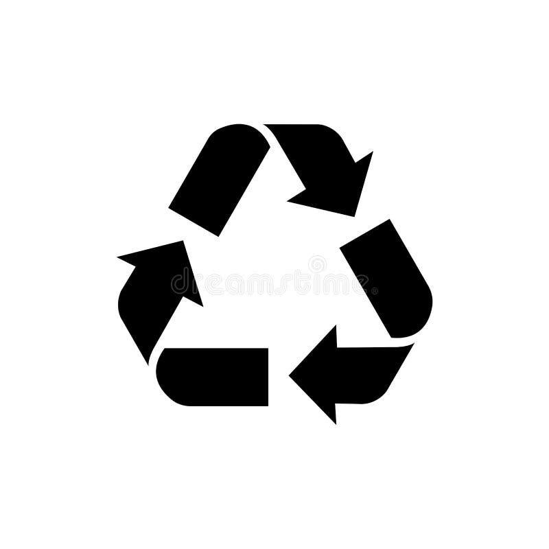 Recycle mark icon stock vector. Illustration of business - 161140313