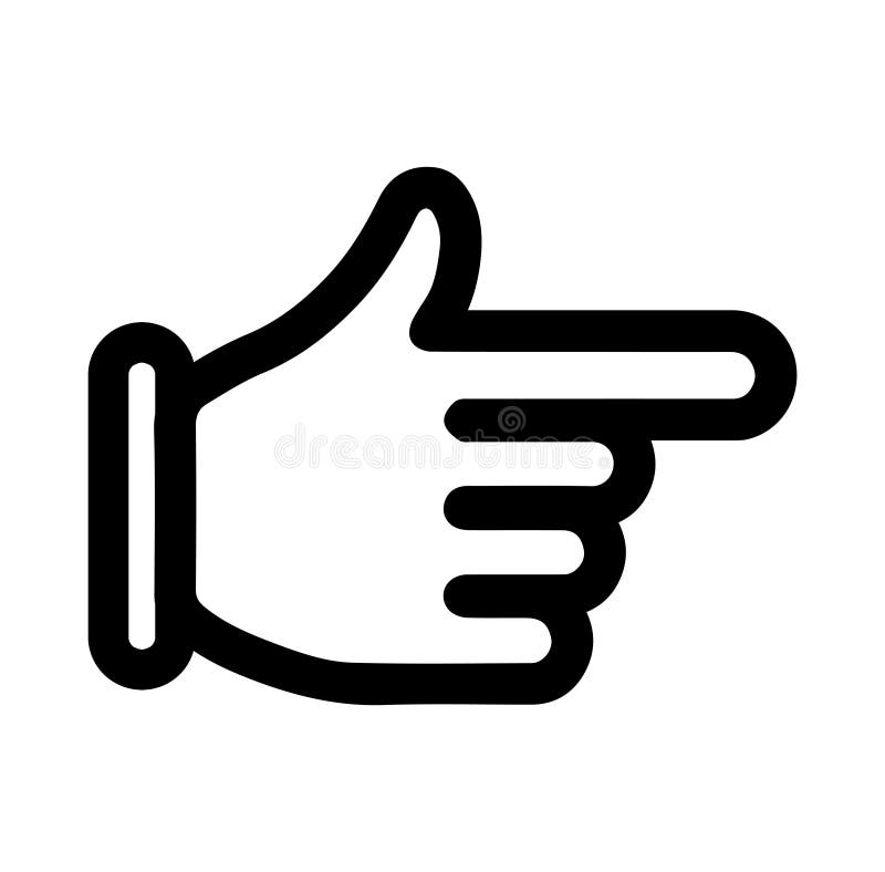 Finger Pointer / Finger Arrow Icon Set Stock Vector - Illustration of ...