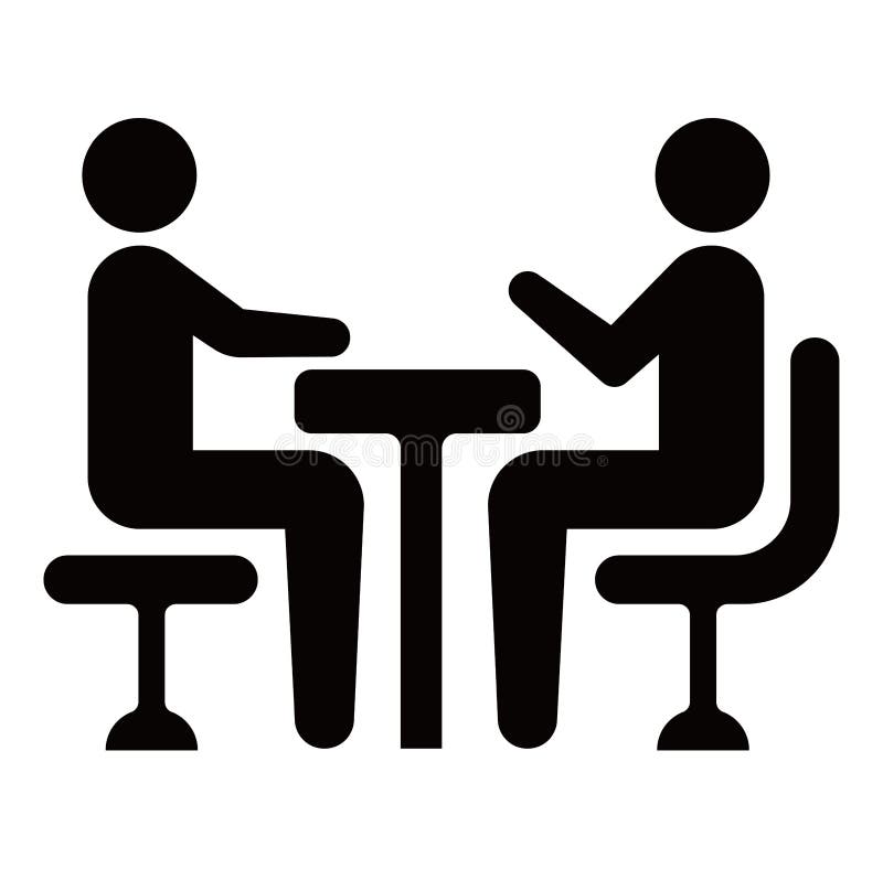 Meeting, Discussion, Conversation Icon Stock Vector - Illustration of ...