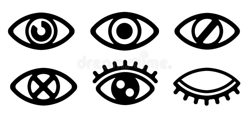 Eye / View / Vision / Visible /display Icon Set Stock Vector ...