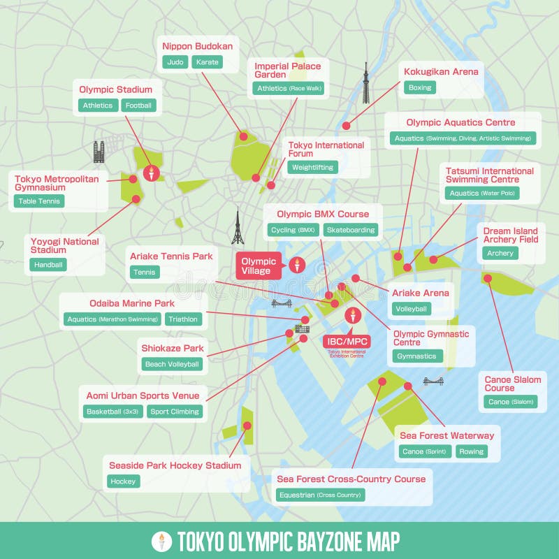Tokyo Metropolitan Area Competition Location Map / Japanese Stock ...