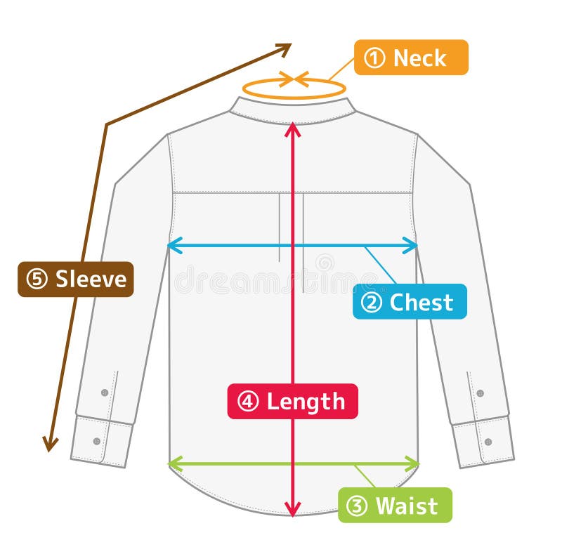 Clothing Size Chart Stock Illustrations – 689 Clothing Size Chart Stock ...