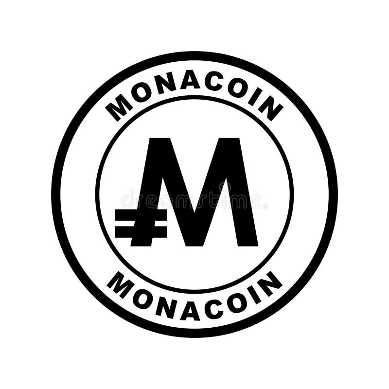 Crypto Currency Coin Icon / Monacoin Stock Vector - Illustration of ...
