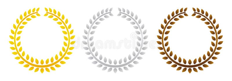 Wreath Frame Ranking Illustration Set Stock Vector - Illustration of ...