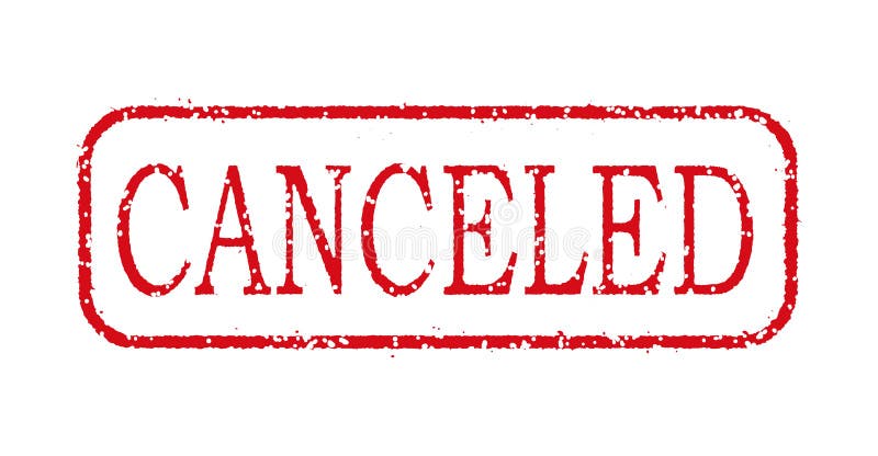 Stamp Often Used in Business / CANCELED Stock Vector - Illustration of ...