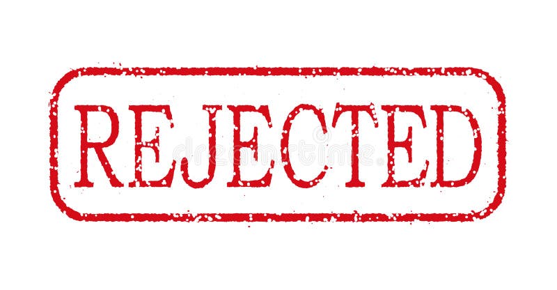 Rejected Seal Stamp Icon. Business Concept Rejected Pictogram. V Stock ...