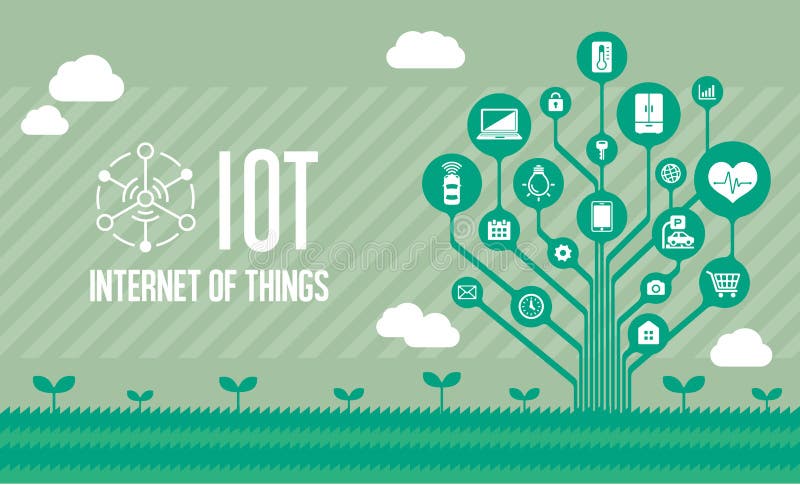 IoT / Internet of Things Image Banner Illustration / Global Stock ...