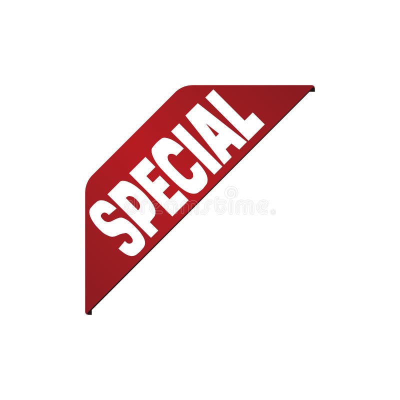 Corner Ribbon Banner Icon / SPECIAL Stock Vector - Illustration of icon ...